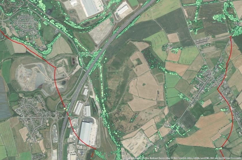 The use of remote sensing to identify habitats on a large-scale linear ...