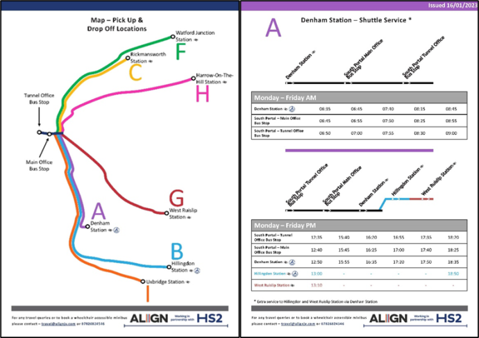 Align worker travel service - HS2 Learning Legacy